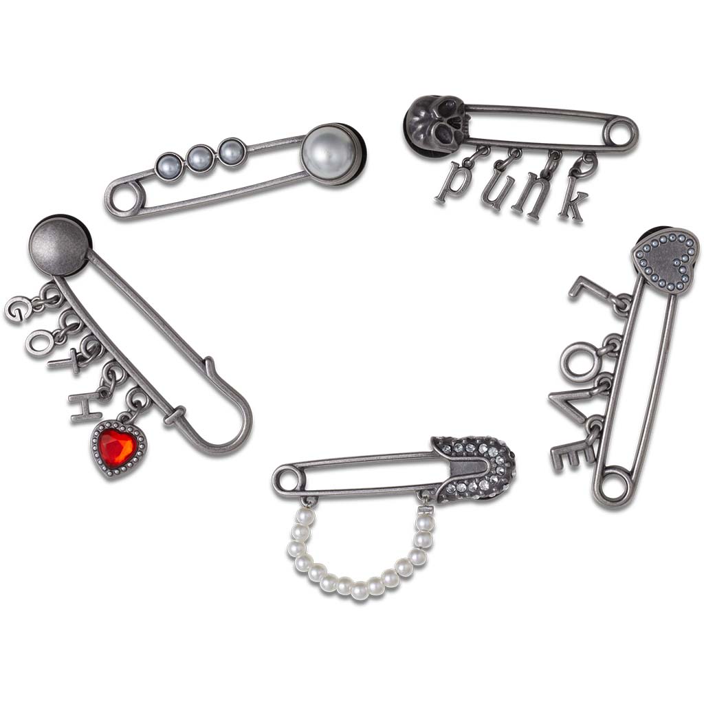 Jibbitz™ Love Punk Goth Pin 5 Pack – Crocs México